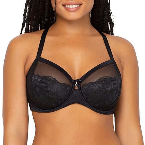 Click here for Curvy Couture Lace Luxe Underwire Bra-1299  G  Bla... prices
