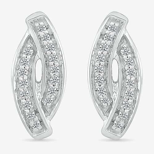 Click here for Diamond Accent Natural White Diamond Sterling Silv... prices