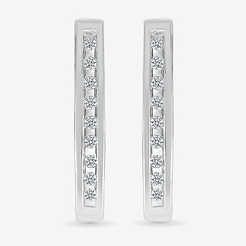 Click here for Womens 1/10 CT. T.W. Natural White Diamond Sterlin... prices