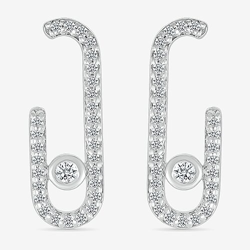Click here for 1/4 CT. T.W. Natural White Diamond Sterling Silver... prices