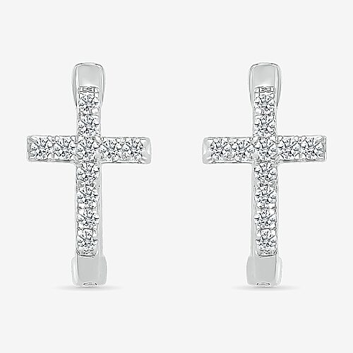Click here for Womens 1/5 CT. Natural White Diamond Sterling Silv... prices