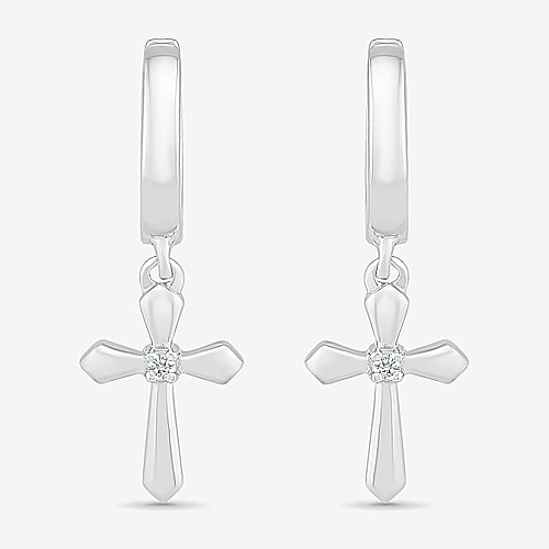 Click here for Womens Diamond Accent Natural White Diamond Sterli... prices