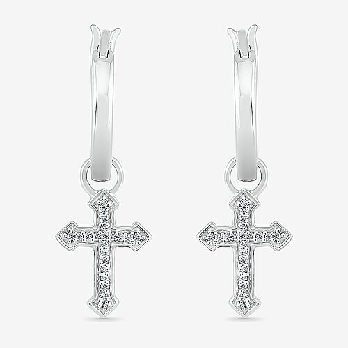 Click here for Womens Diamond Accent Natural White Diamond Sterli... prices