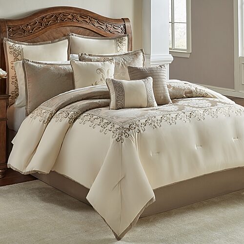 Click here for Riverbrook Home Hillcrest Midweight Embroidered Co... prices