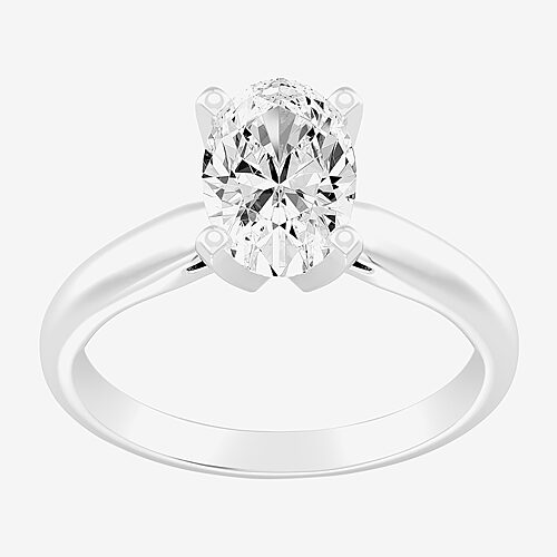 Click here for 2 CT.Lab-Grown (I / SI2) Diamond Oval-cut Solitair... prices