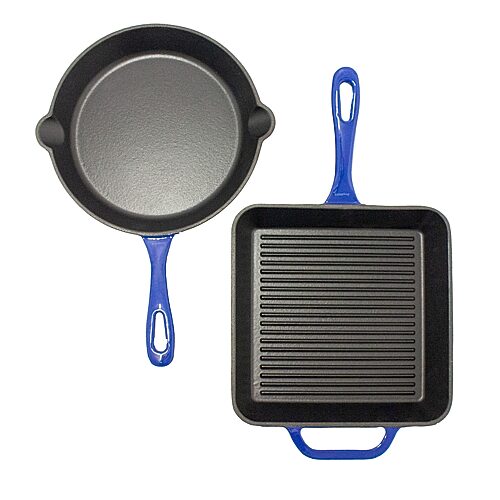 Click here for BergHOFF Neo 2pc Cast Iron 10 Fry and Grill Pan Co... prices