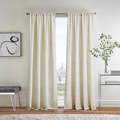 Click here for Martha Stewart Metallic Leaves Rod Pocket Light-Fi... prices