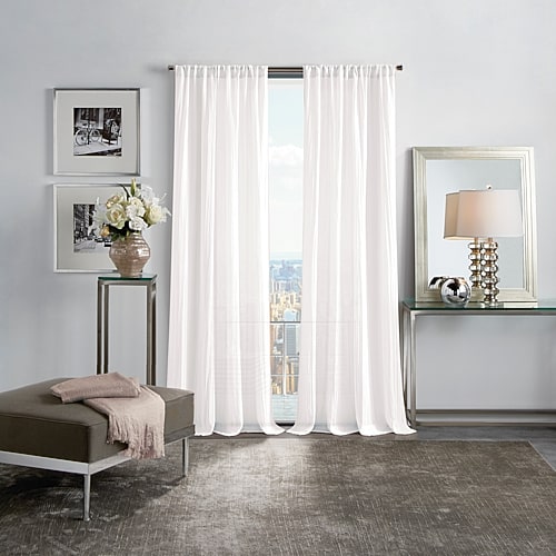 Click here for Martha Stewart Crinkle Rod Pocket Sheer Set of 2 C... prices