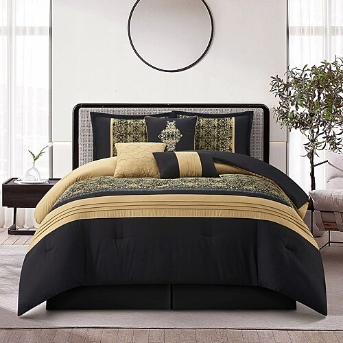 Click here for Stratford Park Charley 7-Piece Comforter Set  Quee... prices