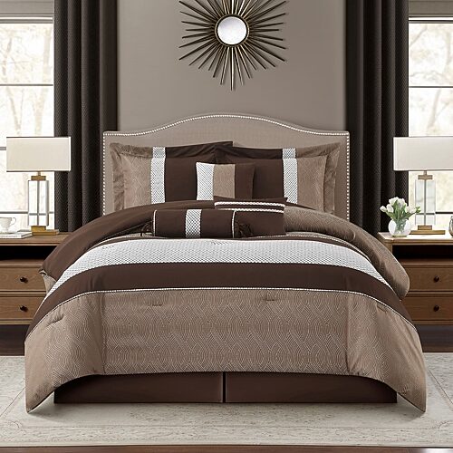 Click here for Stratford Park Corell Black 7-Pc. Comforter Set  K... prices