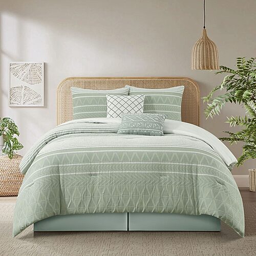 Click here for Stratford Park Cleluya Cotton Jacquard 6-Pc. Comfo... prices