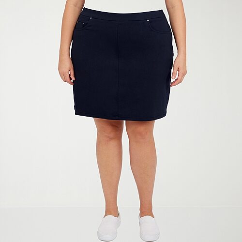 Click here for Hearts Of Palm Womens Mid Rise Plus Skort  24w  Bl... prices