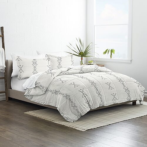 ienjoy Home Urban Stitch Patterned Comforter Set  King/California King - Urban Stitch