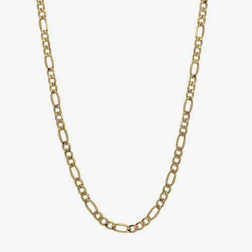 Click here for 10K Yellow Gold 2.9mm 20-22 Semi-Solid Figaro Chai... prices