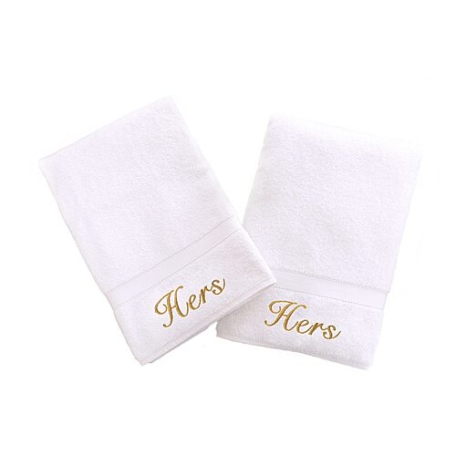Click here for Linum Home Textiles Hers And Hers 2-pc. Hand Towel... prices