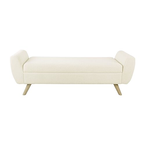 Click here for HOMEPOP Homepop Storage Bench  One Size  White prices