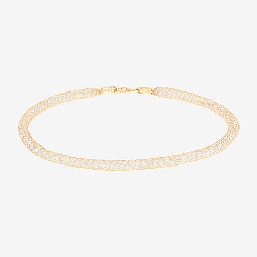 Click here for Made in Italy Womens 10K Gold 7.5 Inch Solid Mesh... prices