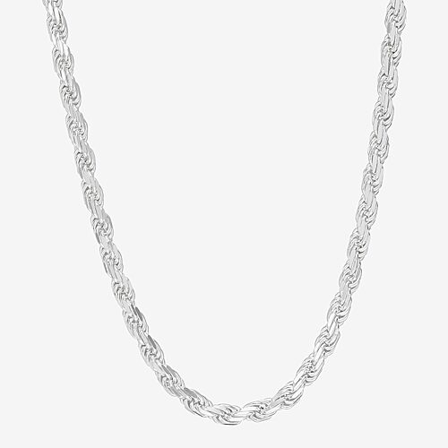 Click here for Made in Italy Mens Sterling Silver 30 Inch Rope Ch... prices
