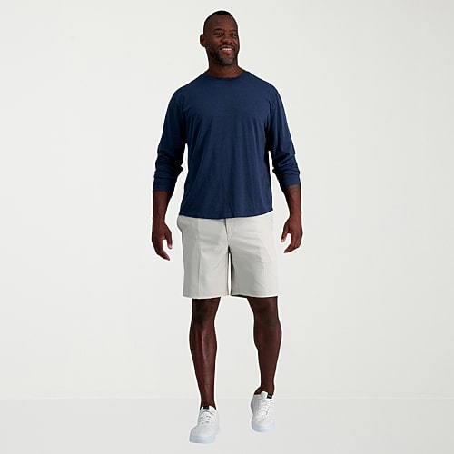 Click here for Haggar Cool 18 Pro Expandable Waist Mens 10 1/2 Bi... prices