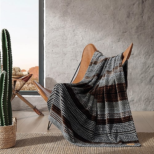 Click here for Wrangler Nash Stripe Soft Plush Throw prices