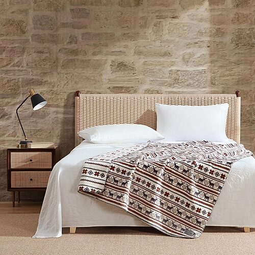Click here for Eddie Bauer Printed Lush Flannel Throw  70 x 60 -... prices