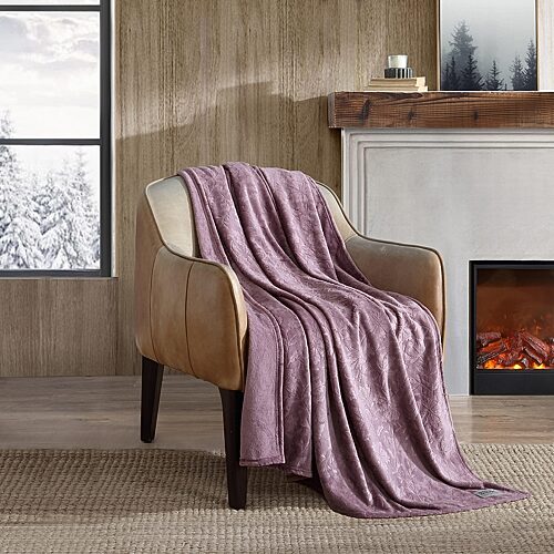 Click here for Eddie Bauer Woodblock Floral Plush-Fleece Throw prices