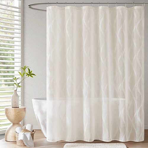 Click here for Madison Park Candice Sheer Shower Curtain prices