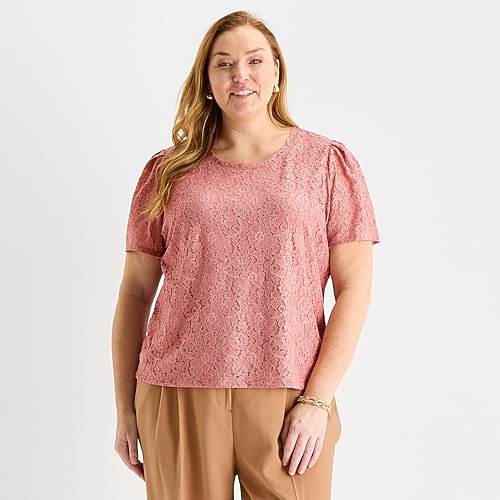 Click here for Liz Claiborne Womens Plus Round Neck Short Sleeve... prices