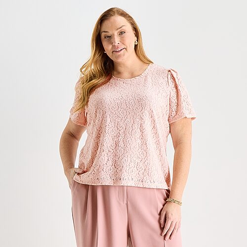 Click here for Liz Claiborne Womens Plus Round Neck Short Sleeve... prices