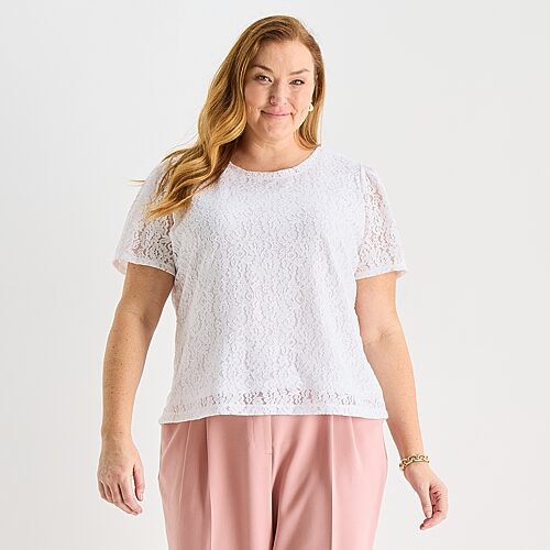 Click here for Liz Claiborne Womens Plus Round Neck Short Sleeve... prices