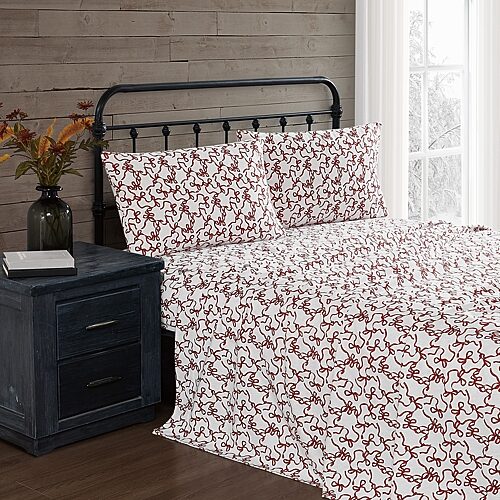 Click here for Truly Soft Ribbon and Bows Flannel Sheet Set prices