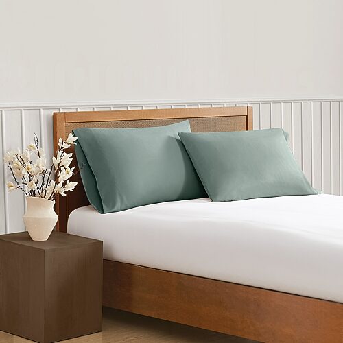 Click here for Truly Soft Green Recycled Solid Pillowcase Pair prices