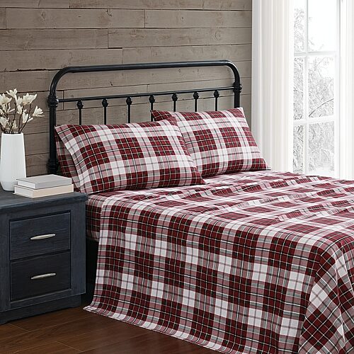 Click here for Truly Soft Holiday Plaid Flannel Sheet Set prices