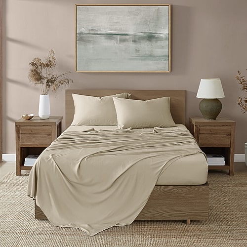 Click here for Brooklyn Loom 100 Rayon from Bamboo 4pc. Sheet Set prices
