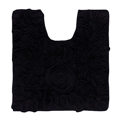 Click here for Home Weavers Bell Flower Bath Rug  20 x 20 - Black prices