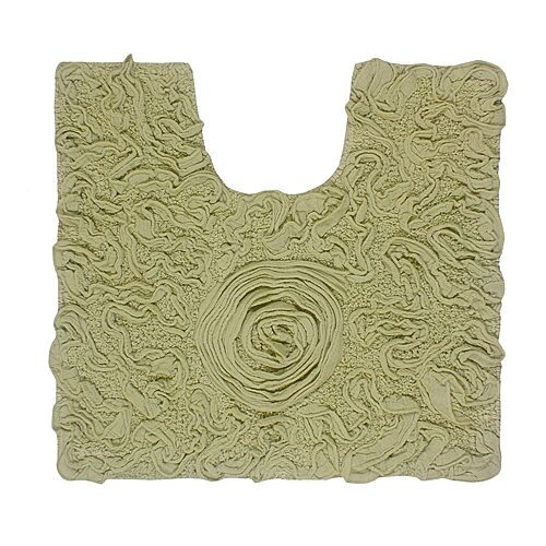 Home Weavers Bell Flower Bath Rug  20 x 20 - Green