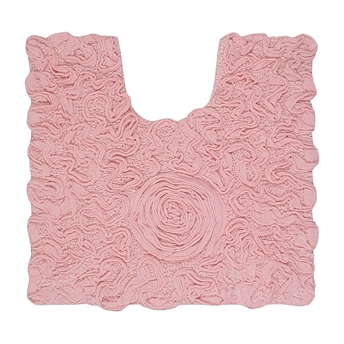 Home Weavers Bell Flower Bath Rug  20 x 20 - Pink