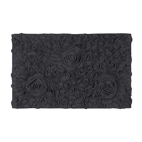 Click here for Home Weavers Bell Flower Bath Rug  21 x 34 - Grey prices