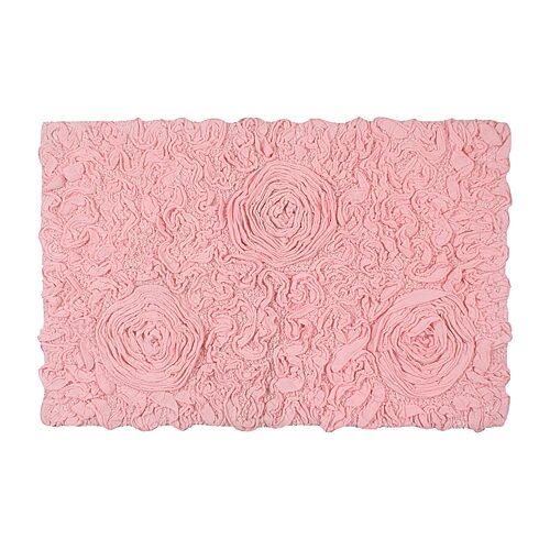 Click here for Home Weavers Bell Flower Bath Rug  21 x 34 - Pink prices
