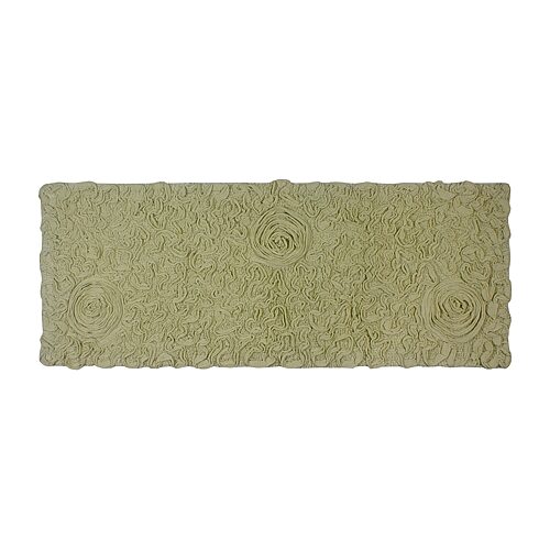 Home Weavers Bell Flower Runner Bath Rug  21 x 54 - Green