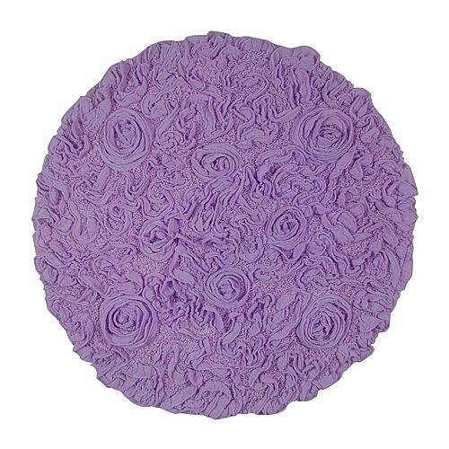 Click here for Home Weavers Inc Bellflower 30 Inch Round Bath Rug... prices