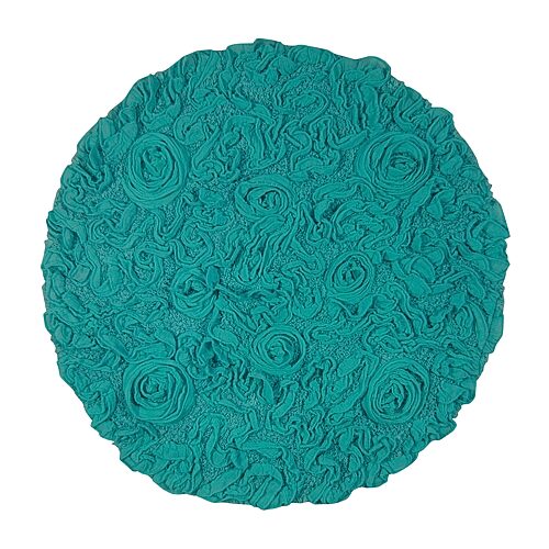 Click here for Home Weavers Inc Bellflower 30 Inch Round Bath Rug... prices