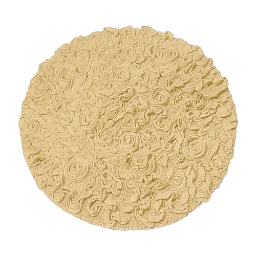 Home Weavers Bell Flower Bath Rug  30 Round - Butter