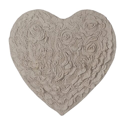 Click here for Home Weavers Bell Flower Heart Bath Rug  25 x 25 -... prices