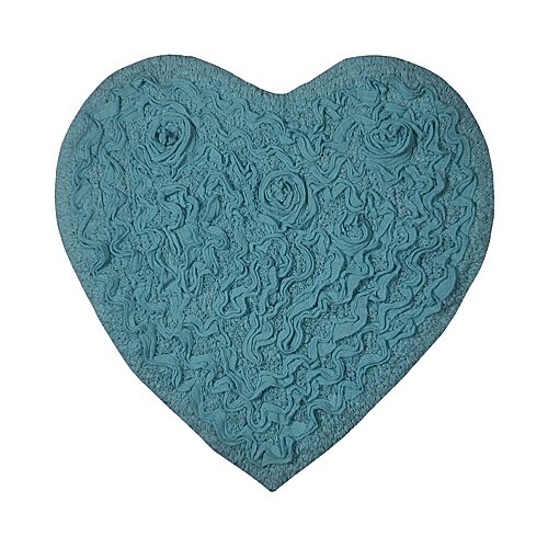 Click here for Home Weavers Bell Flower Heart Bath Rug  25 x 25 -... prices