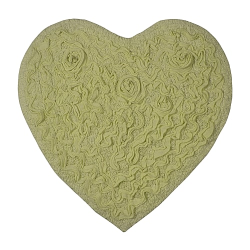 Click here for Home Weavers Inc Bellflower Heart Bath Rug  One Si... prices