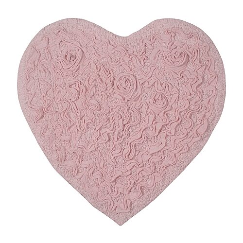 Click here for Home Weavers Bell Flower Heart Bath Rug  25 x 25 -... prices