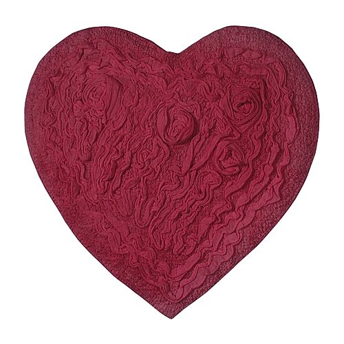 Click here for Home Weavers Bell Flower Heart Bath Rug  25 x 25 -... prices