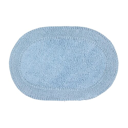 Click here for Home Weavers Double Ruffle Bath Rug  17 x 24 - Blu... prices
