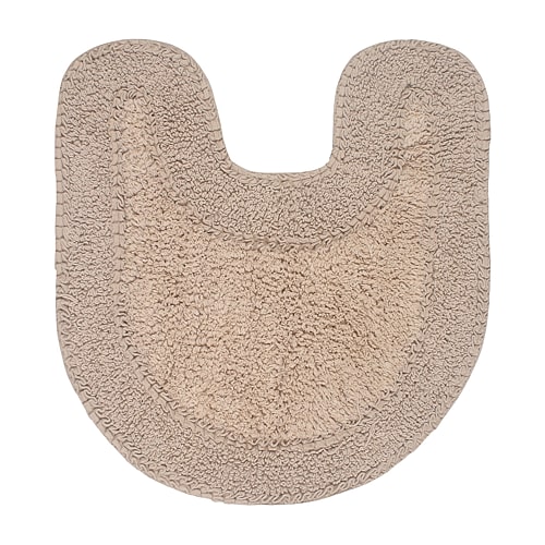 Home Weavers Double Ruffle Bath Rug  20 x 20 - Linen